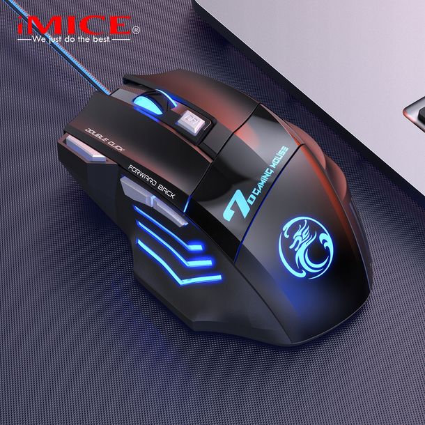 Myszka Gamingowa iMICE X7 3200 DPI LED RGB - ERLI.pl