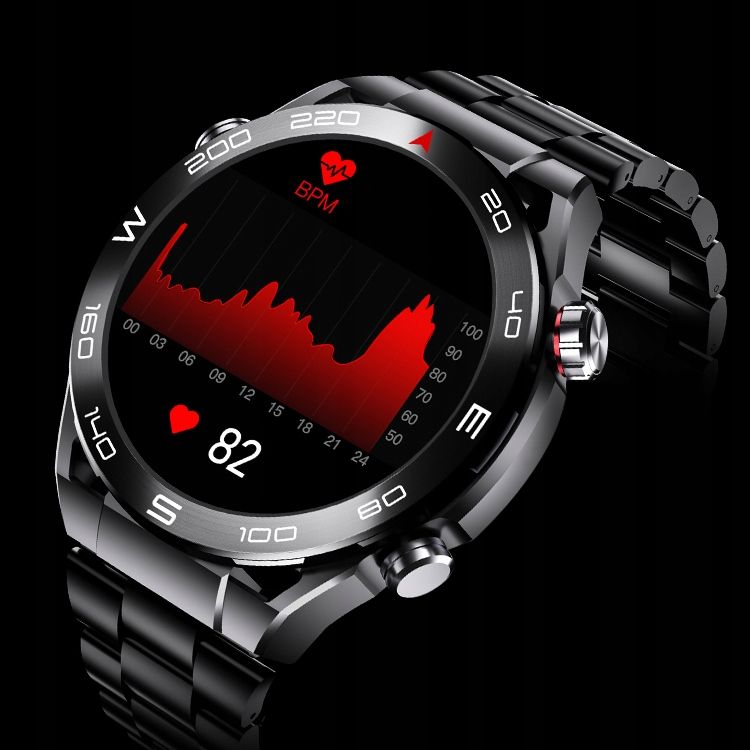 SMARTWATCH ZEGAREK Z FUNKCJĄ POMIARU CUKRU GLUKOZA - ERLI.pl