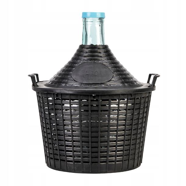 BALON DAMA GĄSIOR GALON 10L do WINA CYDRU w KOSZU - ERLI.pl