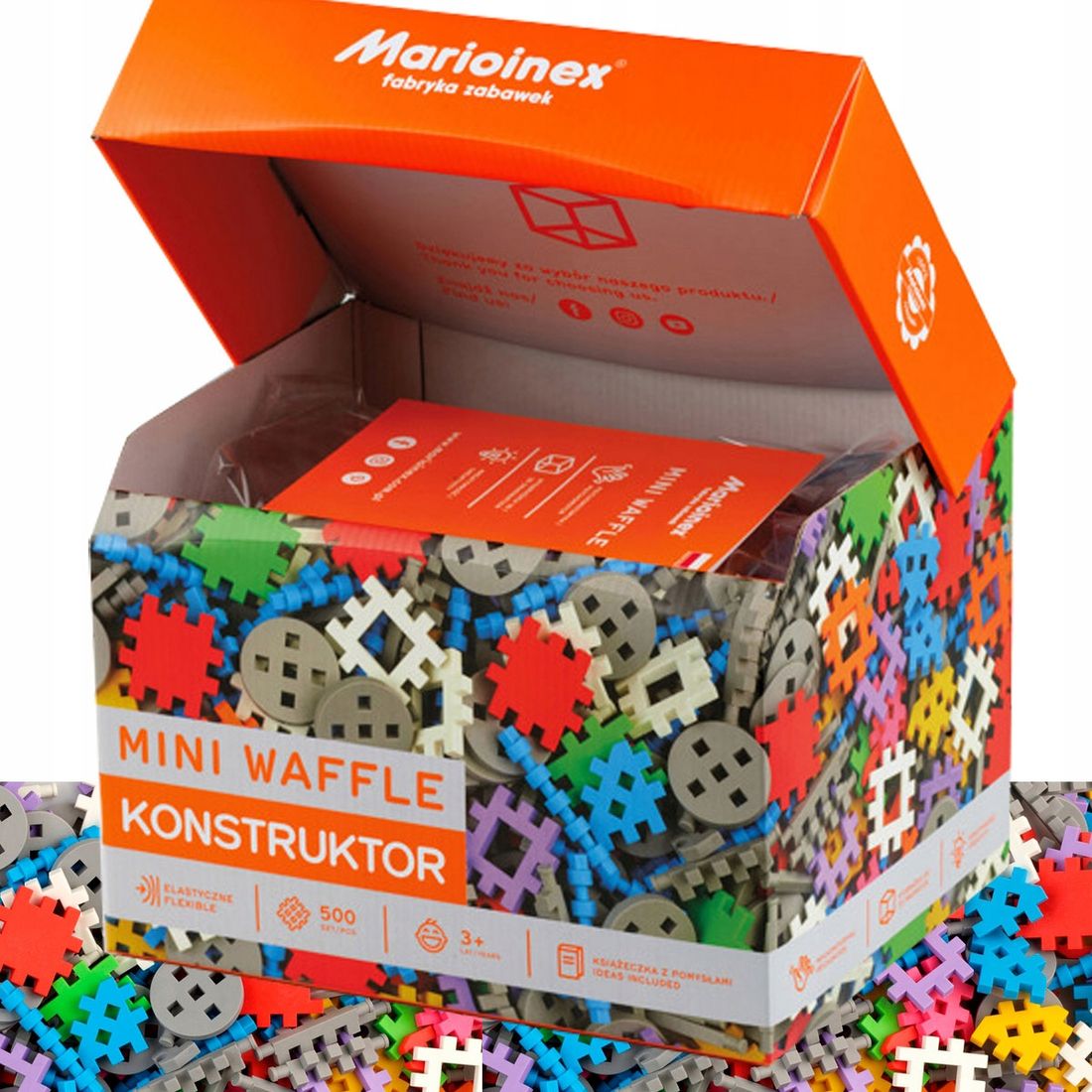 Konstruktor Klocki Marioinex Wafle Mini, 500 szt - ERLI.pl