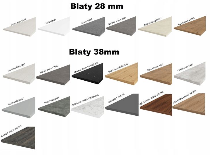 Blat kuchenny 28mm głębokość 60 Metalic Brown - ERLI.pl