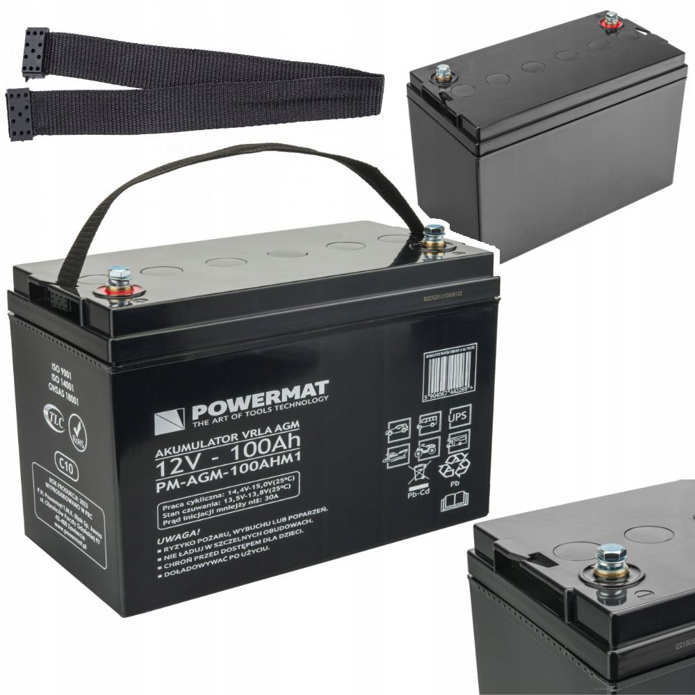 AKUMULATOR VRLA AGM 12V 100AH BATERIA DO UPS C10 - ERLI.pl