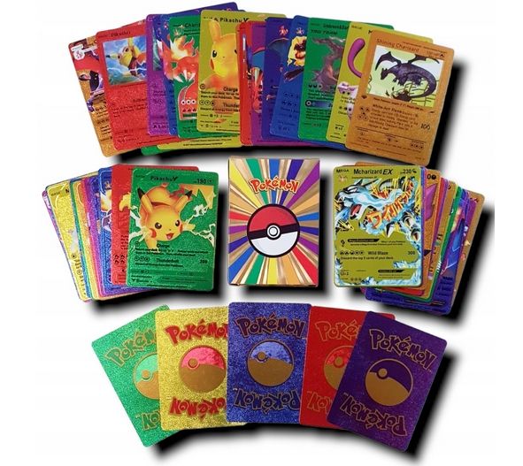 UNIKATOWE KOLOROWE tęczowe KARTY POKEMON 55 SZT - ERLI.pl UNIKATOWE KOLOROWE tęczowe KARTY POKEMON 55 SZT - ERLI.pl