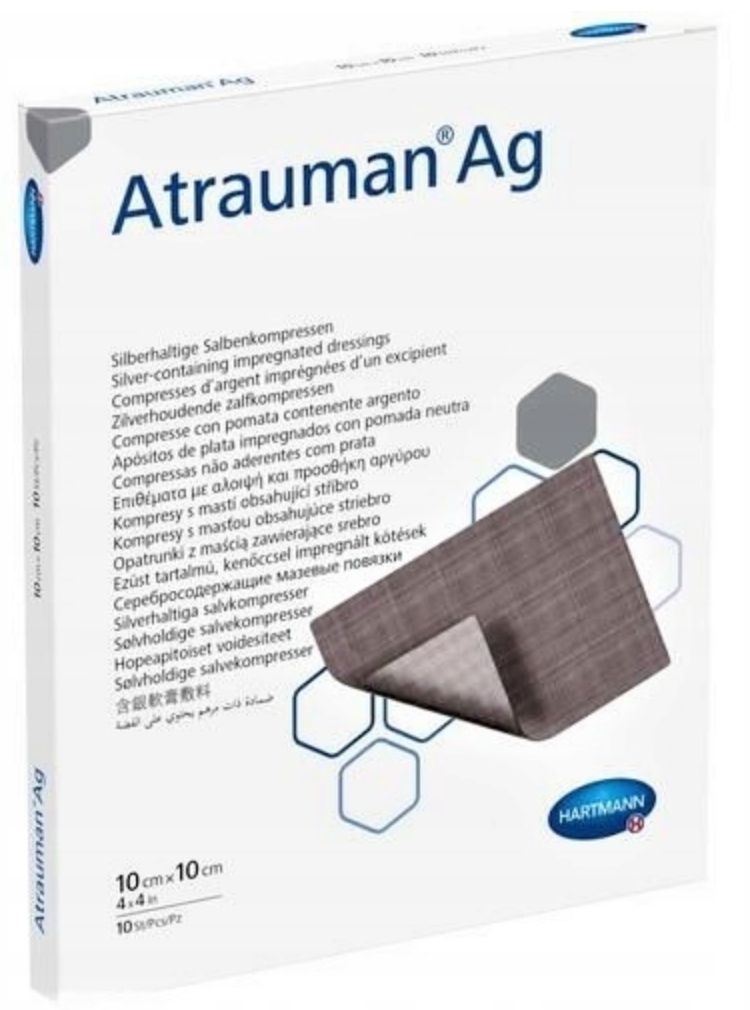 Atrauman Ag 10 x 10 cm opatrunek Hartmann 10szt - ERLI.pl