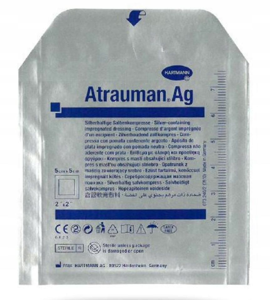 Atrauman Ag 5 cm x 5 cm opatrunek Hartmann 1 szt - ERLI.pl