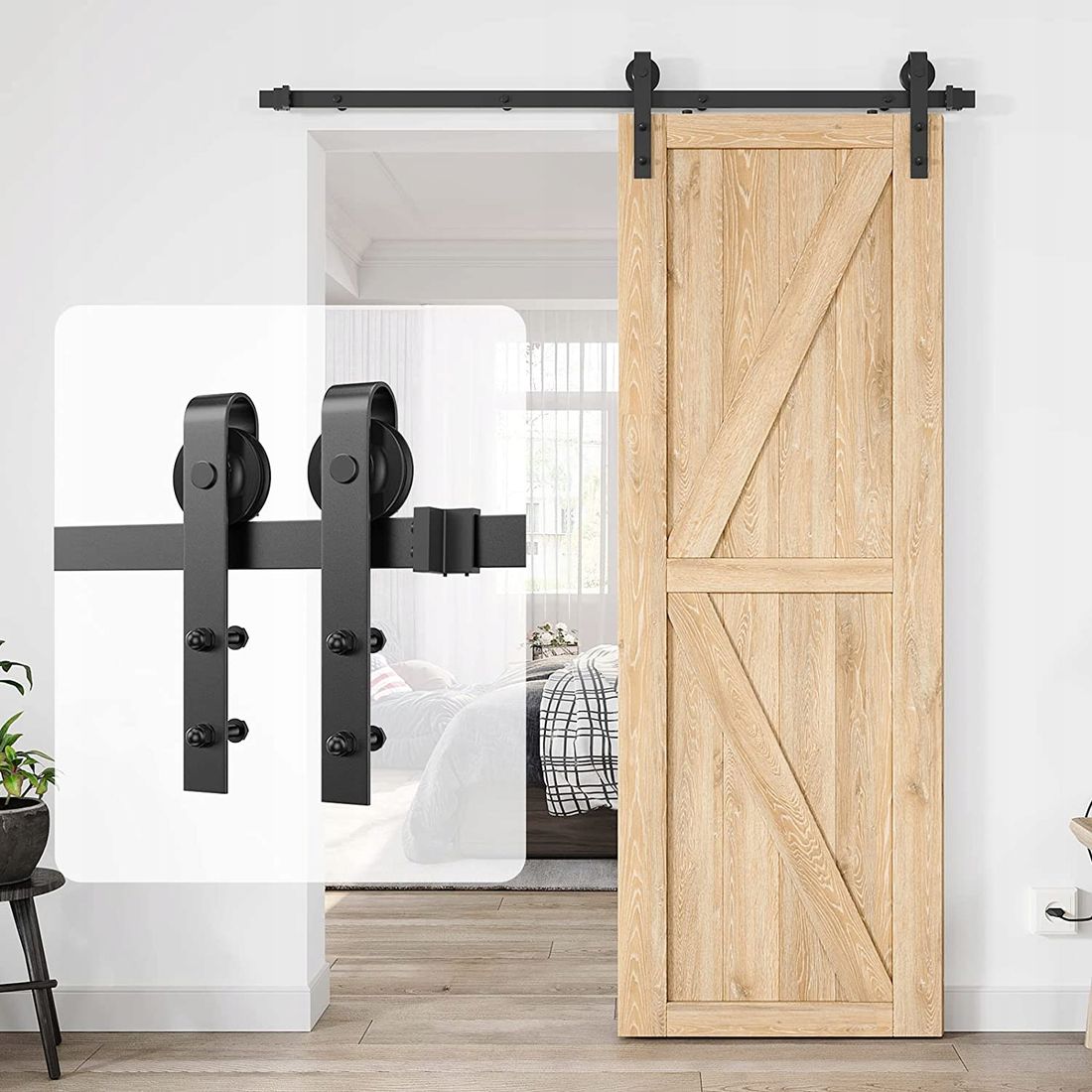 SYSTEM DRZWI PRZESUWNYCH LOFT RETRO 2m BARN DOOR - ERLI.pl SYSTEM DRZWI PRZESUWNYCH LOFT RETRO 2m BARN DOOR - ERLI.pl