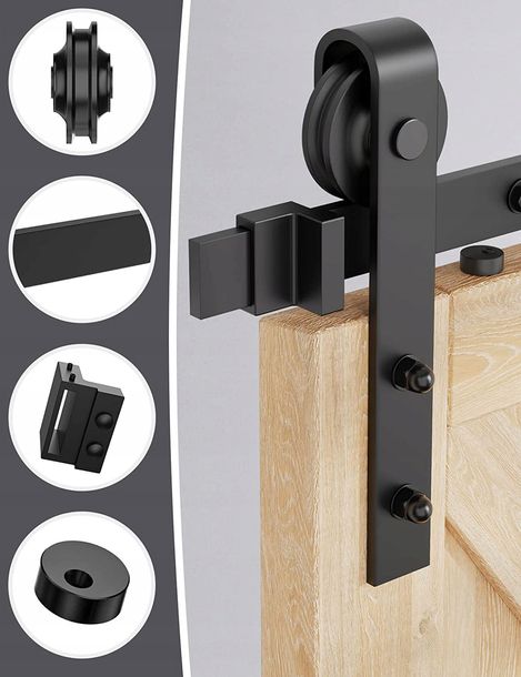 SYSTEM DRZWI PRZESUWNYCH LOFT RETRO 2m BARN DOOR - ERLI.pl SYSTEM DRZWI PRZESUWNYCH LOFT RETRO 2m BARN DOOR - ERLI.pl