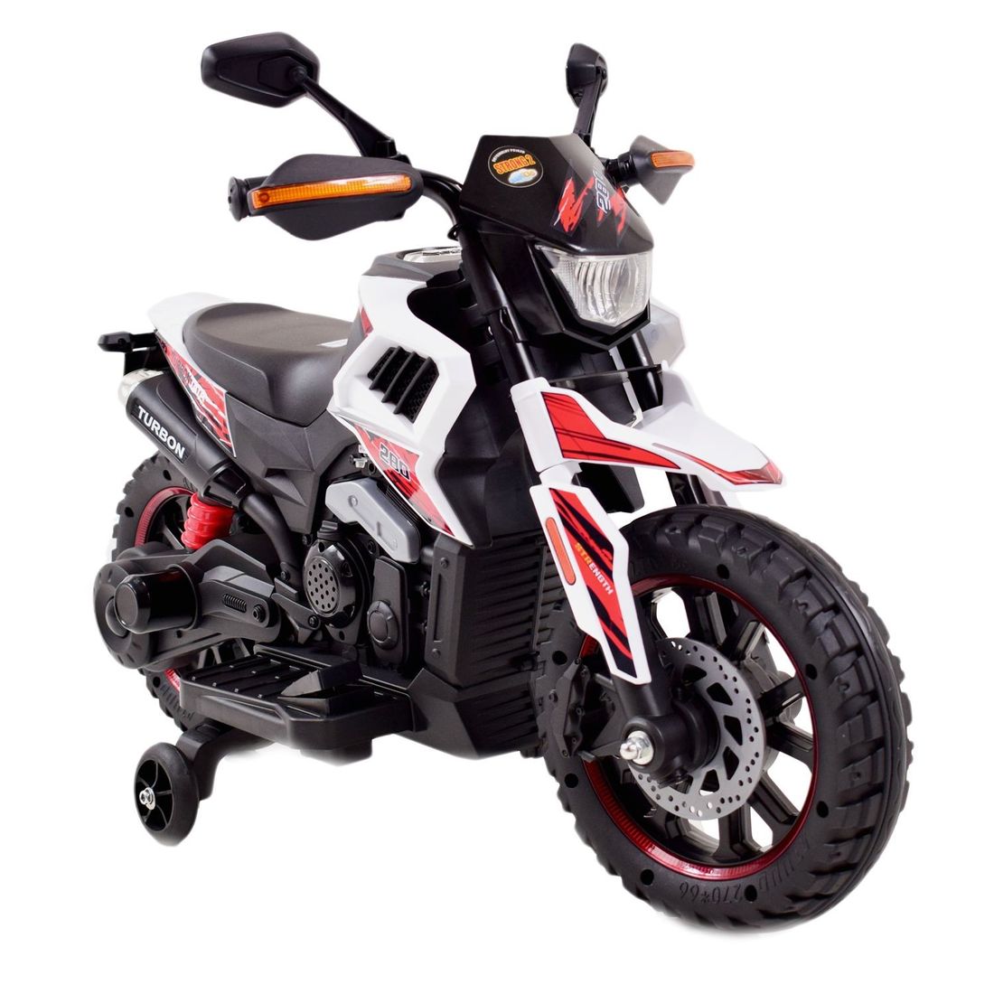 MOTOR CROSSOWY NA AKUMULATOR TURBON MIĘKKIE SIEDZENIE GAZ W RĄCZCE ...