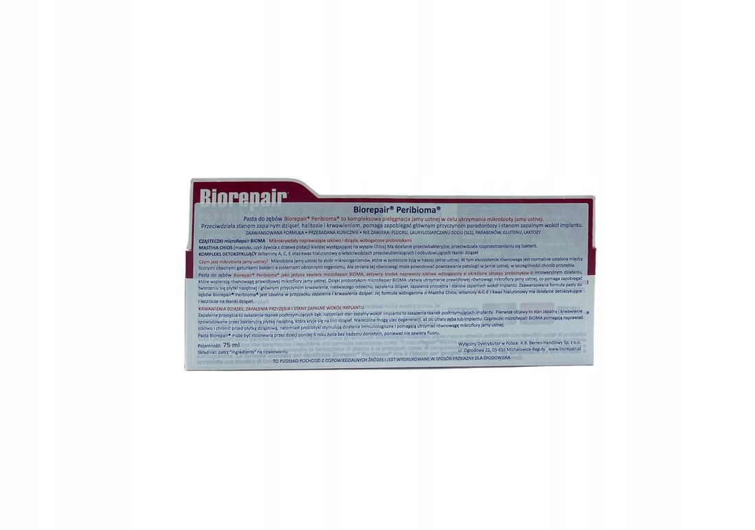 Biorepair Peribioma Pro Pasta Do Zębów 75 ml - ERLI.pl