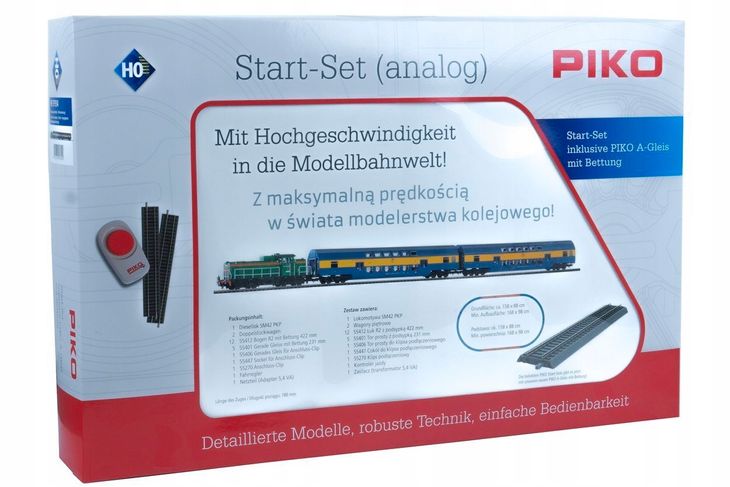 Zestaw startowy SM42 2 wagony piętrowe Piko 97934 – 152201049 - ERLI.pl