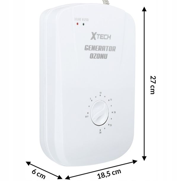 OZONATOR DO SAMOCHODU ŻYWNOŚCI GENERATOR OZONU MOC - ERLI.pl