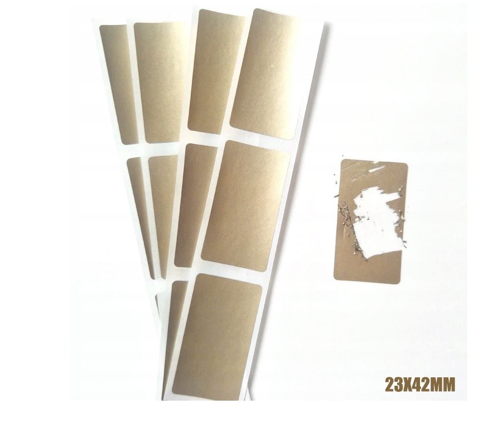 Naklejki zdrapki zdrapka DIY 23x42mm 100szt - ERLI.pl