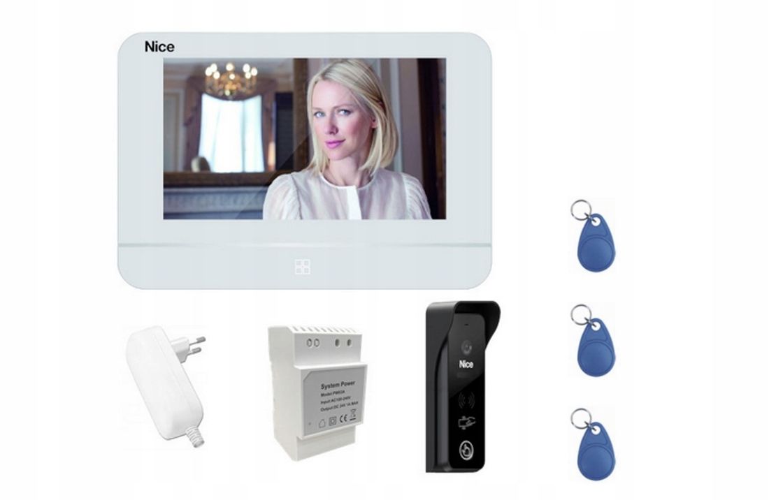 Wideodomofon cyfrowy NICE Pro Two Kit WIFI RFID – 152592877 - ERLI.pl