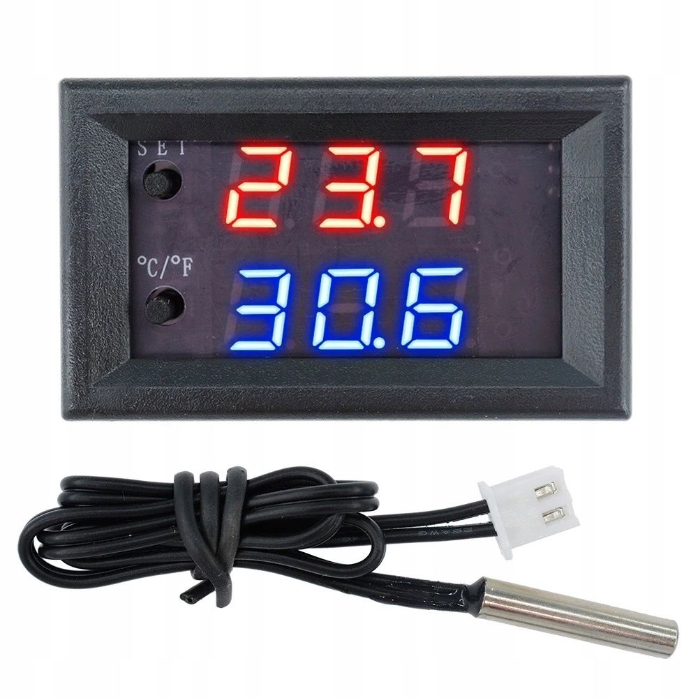 MINI REGULATOR TEMPERATURY TERMOSTAT CYFROWY 12V - ERLI.pl