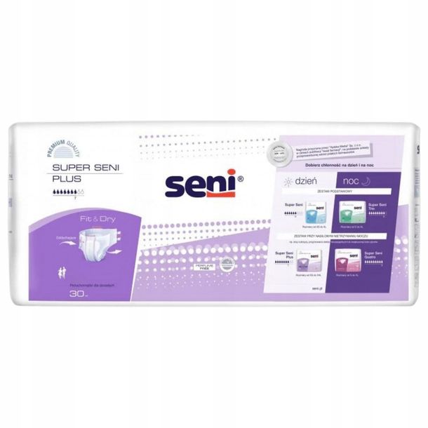 Super Seni Plus M Pieluchomajtki dla dorosłych - ERLI.pl