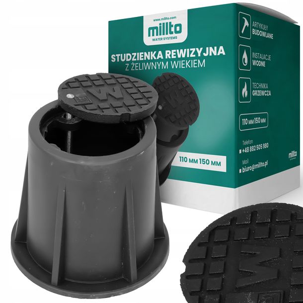 Studzienka rewizyjna kanalizacyjna żeliwna 110 mm – 152923809 - ERLI.pl