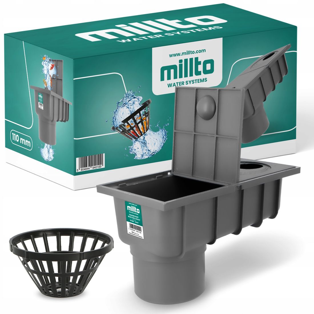 Osadnik Rynny Czyszczak Rynnowy Studzienka Rewizja 110mm Dolny Wpust ...