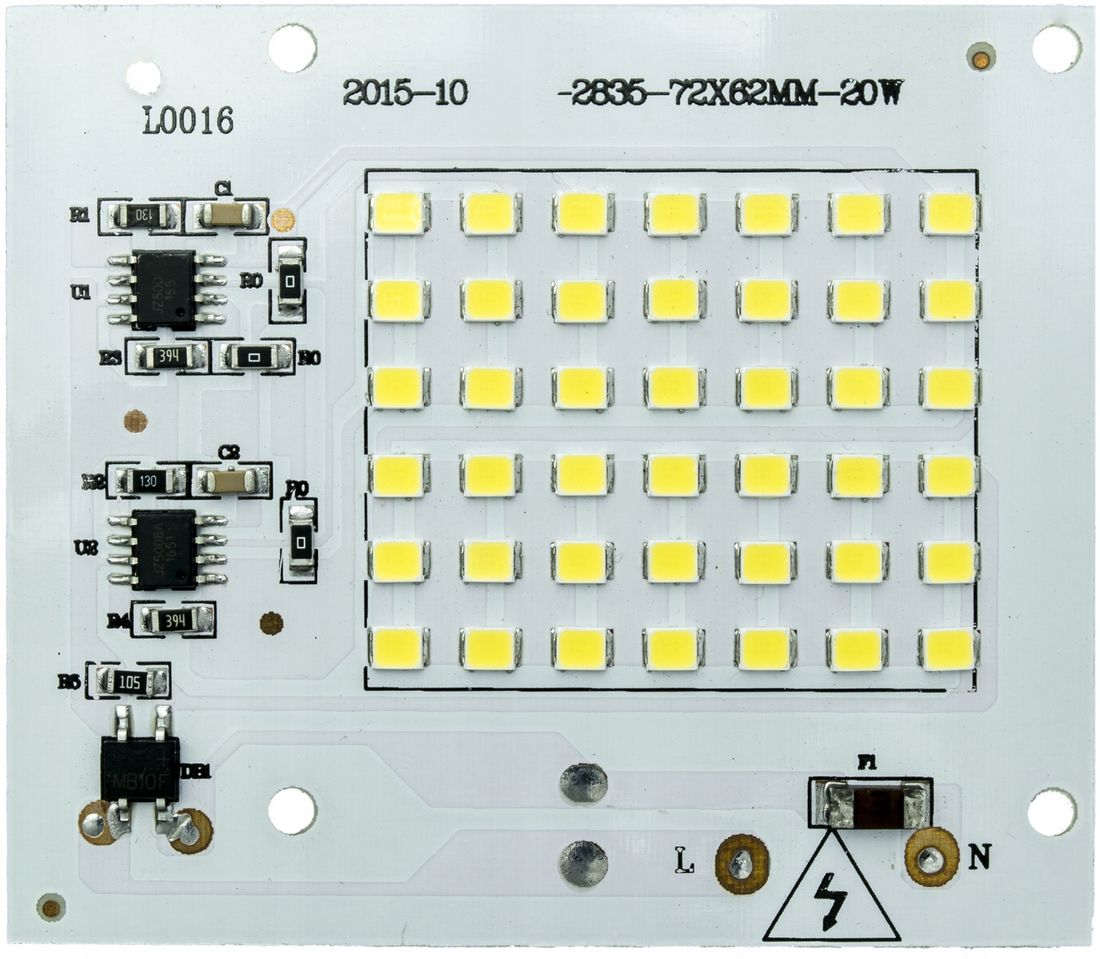 MODUŁ LED 20W 1900lm BIAŁY 72x62mm dioda pod 230V - ERLI.pl