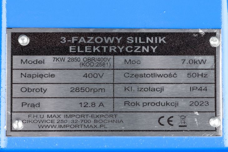 SILNIK ELEKTRYCZNY 3 FAZOWY 7KW 2850RPM 400V - ERLI.pl