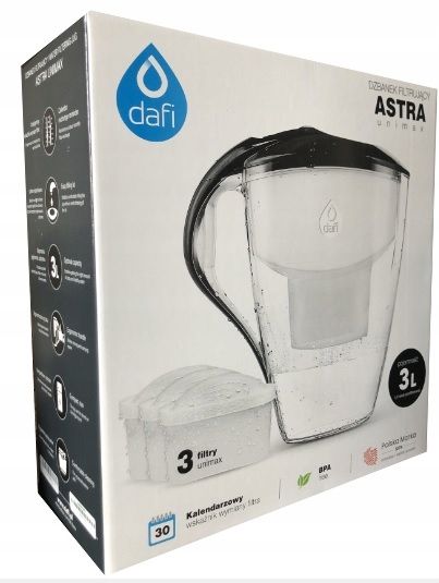 Dzbanek DAFI Astra Unimax 3l + 3 x Filtr Dafi - ERLI.pl