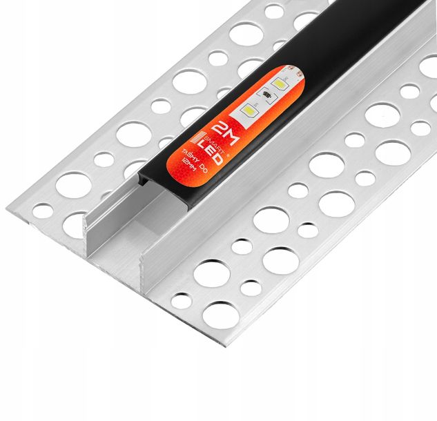Profil LED Wpuszczany Wpust do PŁYT KARTON GIPS 2m - ERLI.pl Profil LED Wpuszczany Wpust do PŁYT KARTON GIPS 2m - ERLI.pl