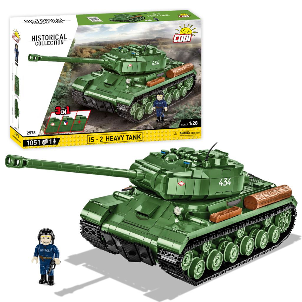 Klocki Cobi 2578 Czołg Is-2 Ciężki Wojsko Wojskowy 1051 El. - ERLI.pl