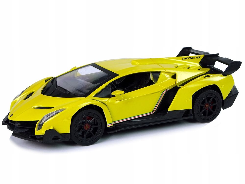 Auto Zdalnie Sterowane Lamborghini Veneno Żółte 2,4 G Pilot Kierownica ...