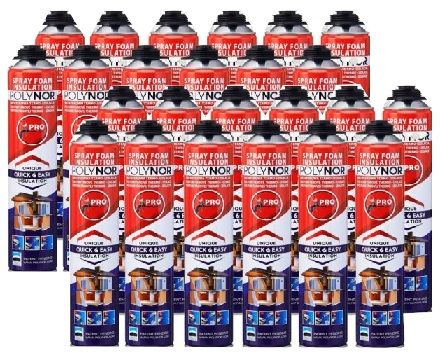 POLYNOR x 24 izolacje natryskowe piana pur pianka – 154122533 - ERLI.pl