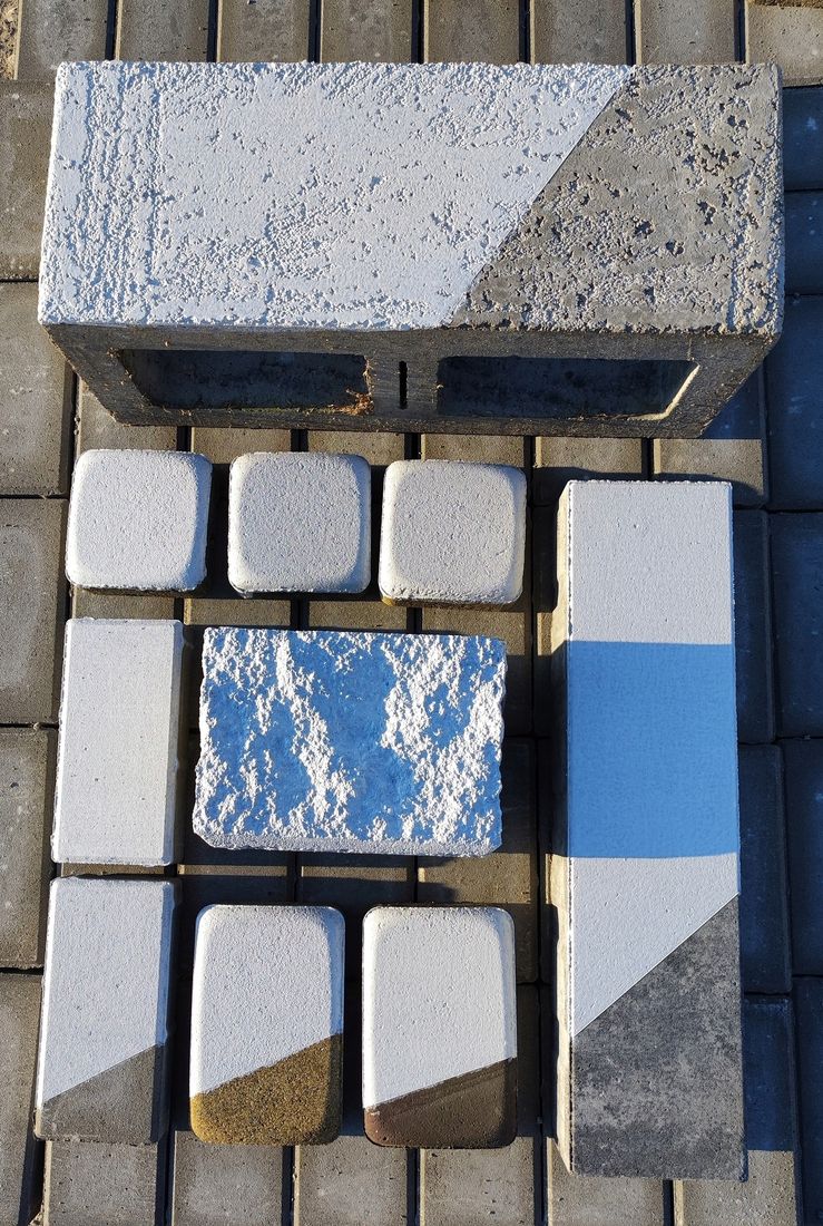 IMPREGNAT BARWIĄCY FARBA do kostki brukowej BIAŁY CONCRETE COLORX ...