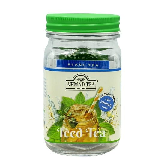 Ahmad Tea Herbata na zimno Iced Tea Cold Brew słoik 12 x 2 g - ERLI.pl