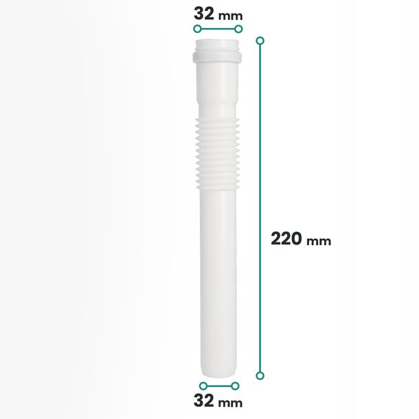 Rura Harmonijkowa Fi 32 mm 220 mm Elastyczna PP – 152923100 - ERLI.pl Rura Harmonijkowa Fi 32 mm 220 mm Elastyczna PP – 152923100 - ERLI.pl