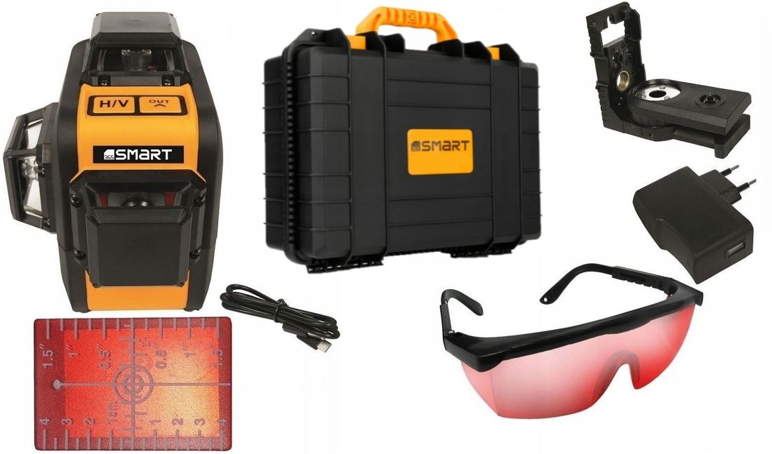 SMART LASER KRZYŻOWY CZERWONY 360° SMART - ERLI.pl