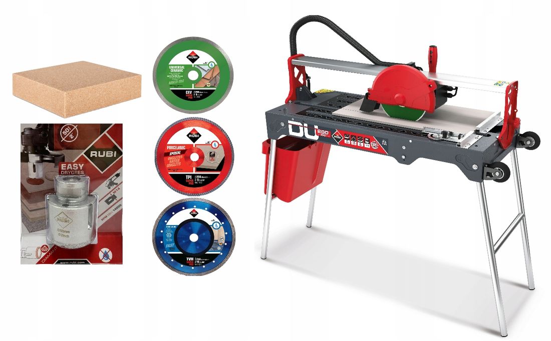 RUBI PRZECINARKA ELEKTRYCZNA DO PŁYTEK DU 200 EVO - ERLI.pl