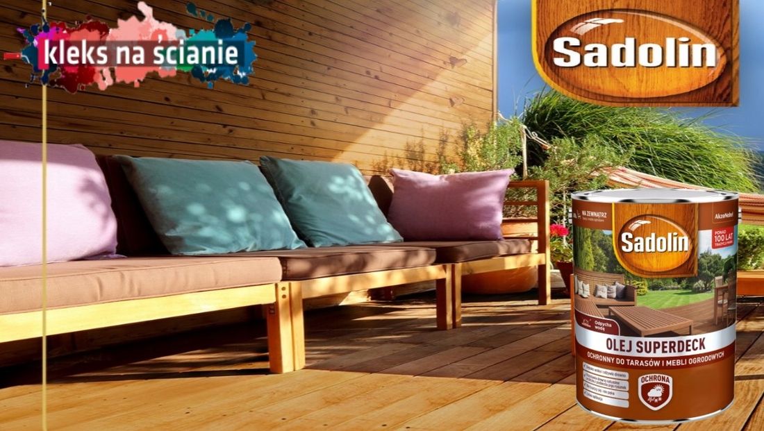 SADOLIN OLEJ SUPERDECK DO TARASÓW 5L MAHOŃ + PĘDZE - ERLI.pl