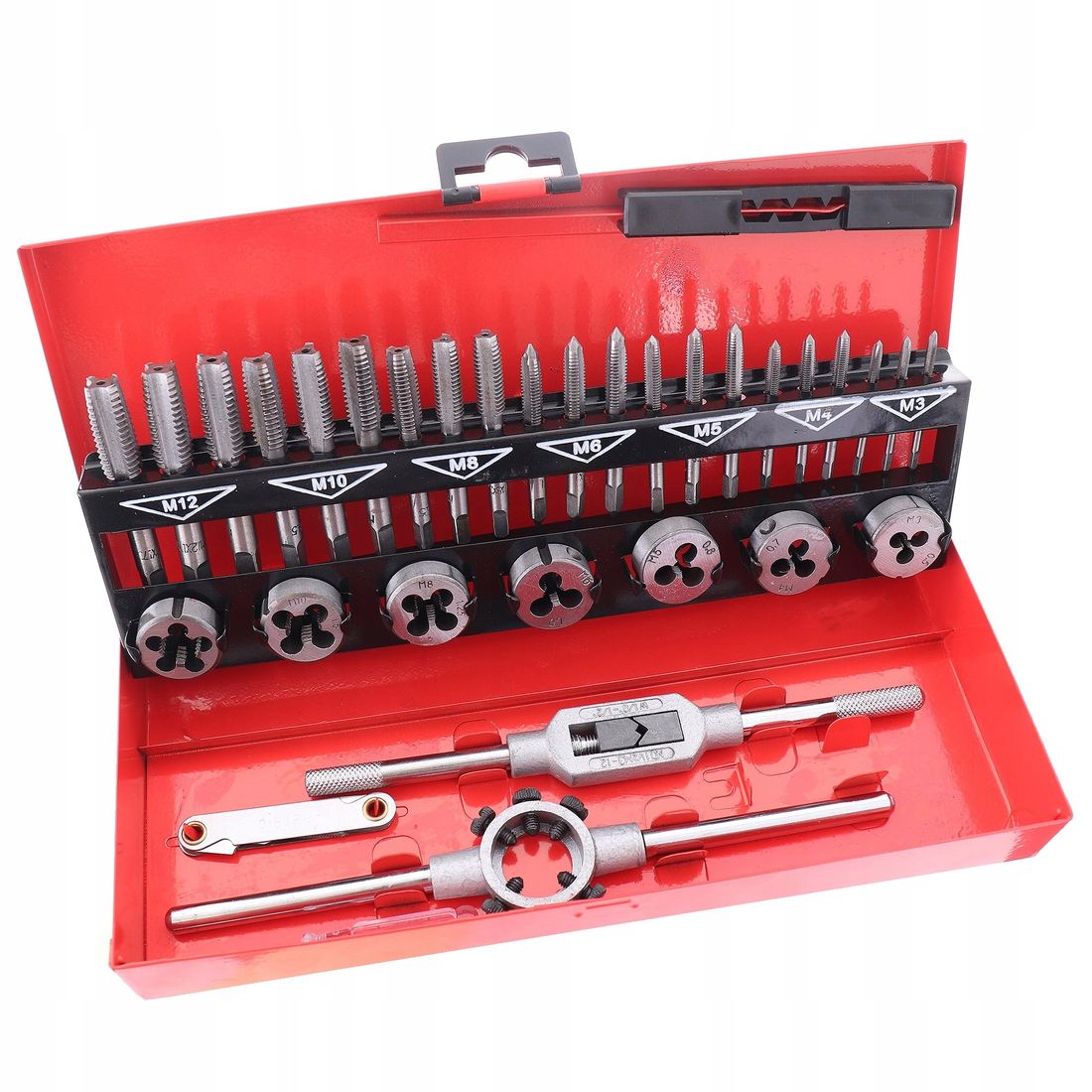 Narzynki Gwintowniki Zestaw Gwintowników M3-M12 - 32 elementy - ERLI.pl