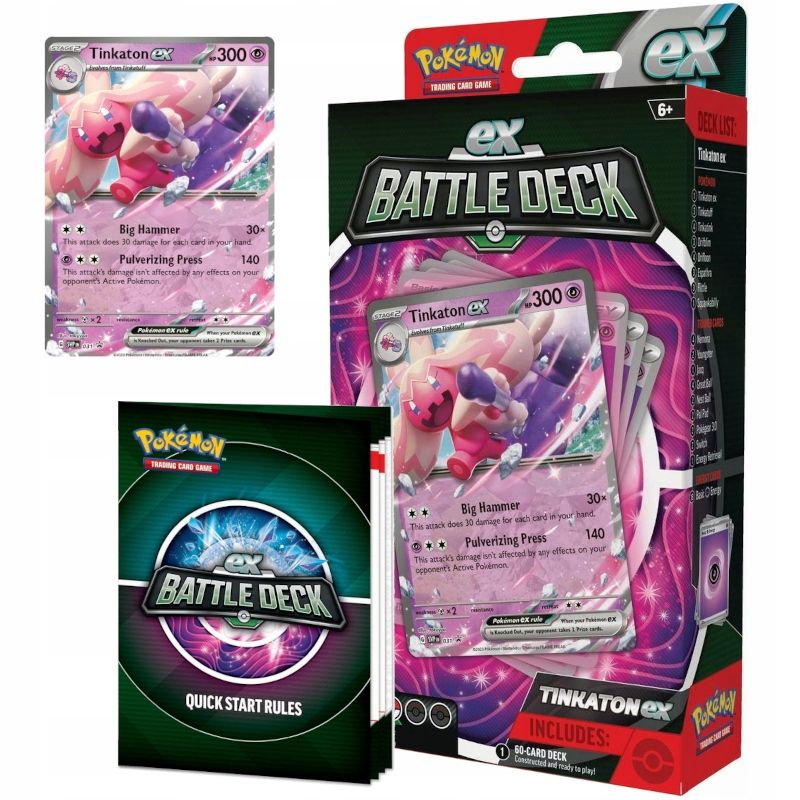 POKEMON TCG EX BATTLE DECK TINKATON ZESTAW KARTY - ERLI.pl