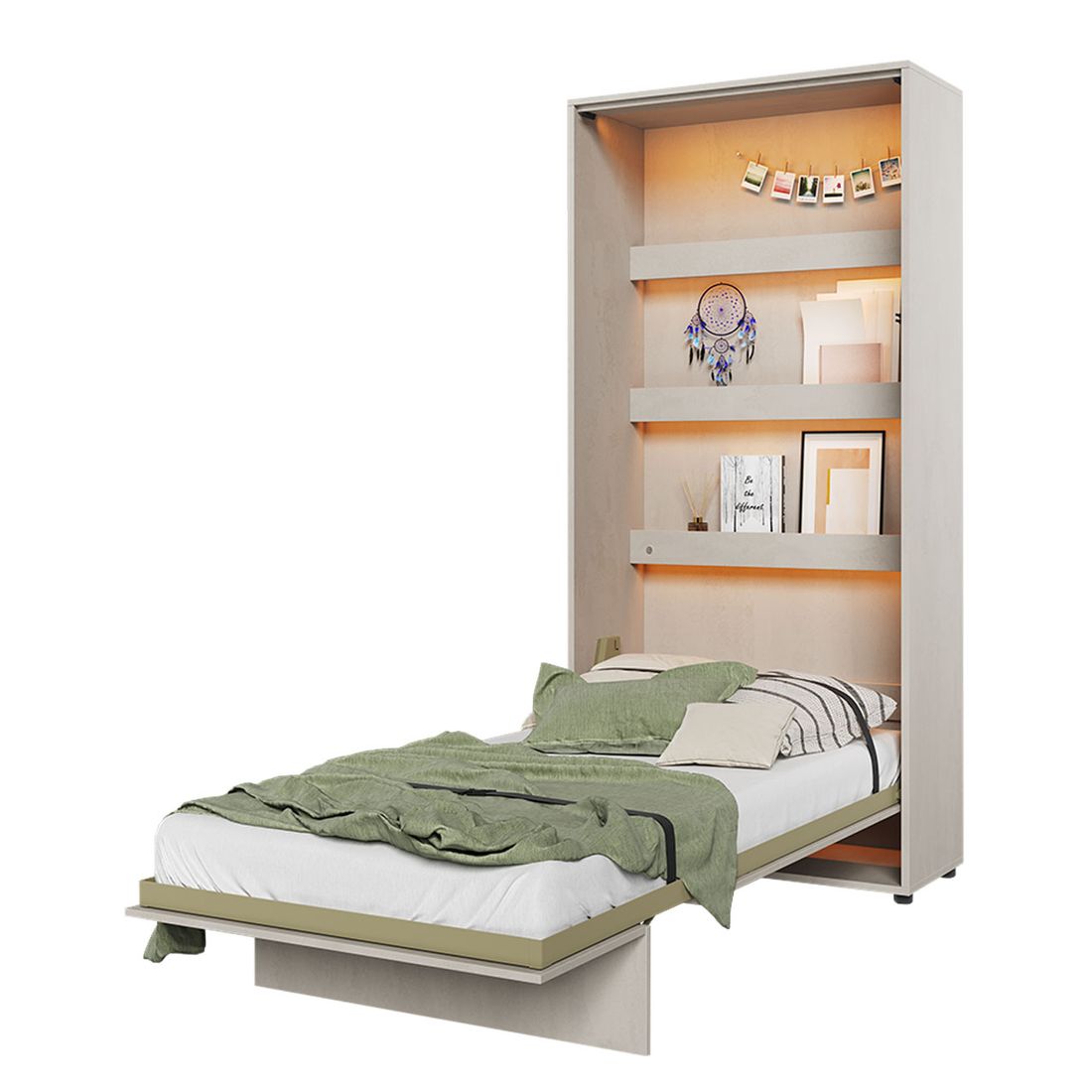 PÓŁKOTAPCZAN pionowy Concept Junior LED 90x200 cm - ERLI.pl