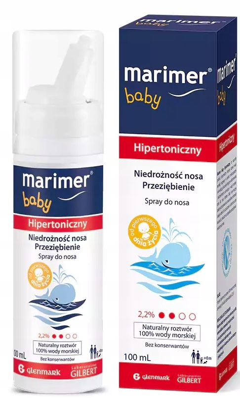 MARIMER BABY hipertoniczny roztwór wody morskiej 100ml – 164634926 - ERLI.pl