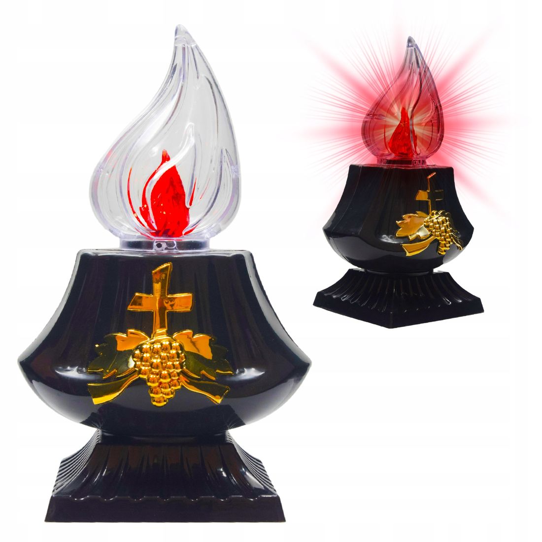 ZNICZ LED NA BATERIE NA CMENTARZ ZNICZE 2XR14 - ERLI.pl