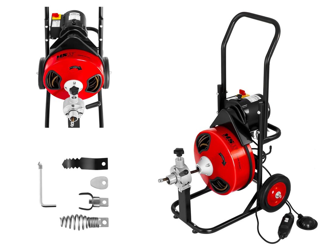 ELEKTRYCZNA SPIRALA KANALIZACYJNA ŻMIJKA DO RUR - ERLI.pl