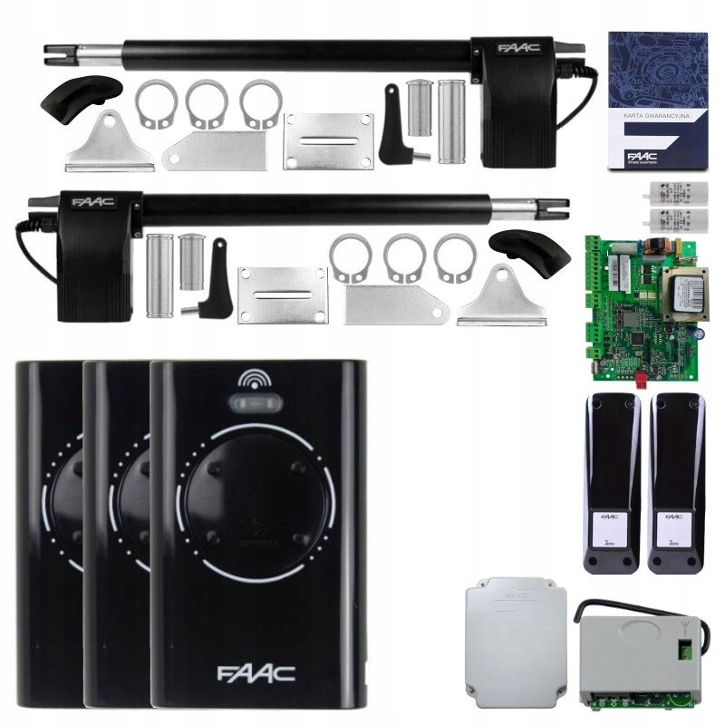 FAAC 414 LONG Zestaw do bramy skrzydłowej 868 MHz - ERLI.pl