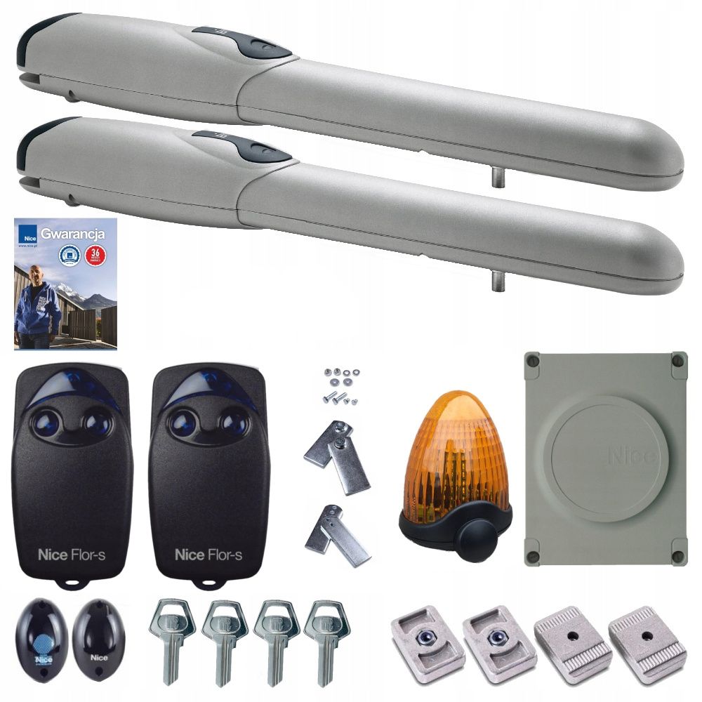 NICE Wingo 2024 zestaw do bramy skrzydłowej 4m LED - ERLI.pl