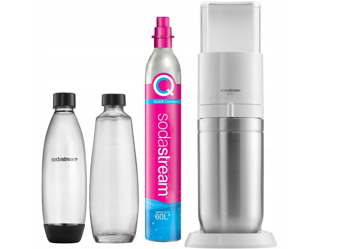Saturator do wody SodaStream Duo 2 butelki BIAŁY - ERLI.pl Saturator do wody SodaStream Duo 2 butelki BIAŁY - ERLI.pl