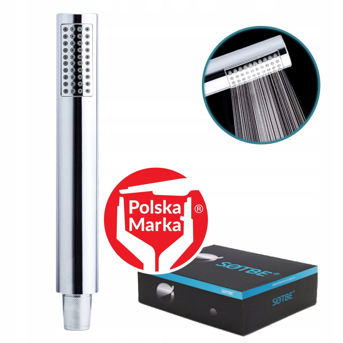 Słuchawka TUBA rączka do prysznica wanny kabiny prysznicowej natrysk ...