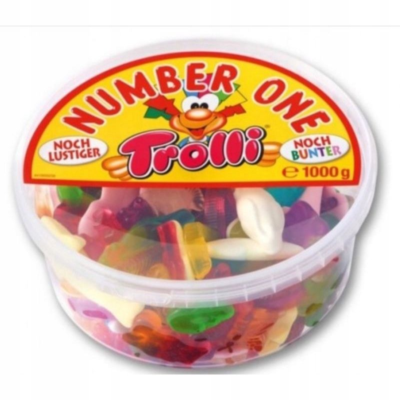 Żelki Trolli Number One Duży Zestaw XXL 1000g 1 kg – 156870368 - ERLI.pl