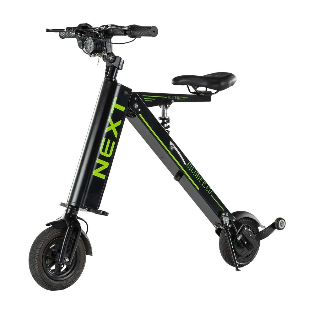 Składany mini skuter elektryczny BILI BIKE NEXT czarny - ERLI.pl