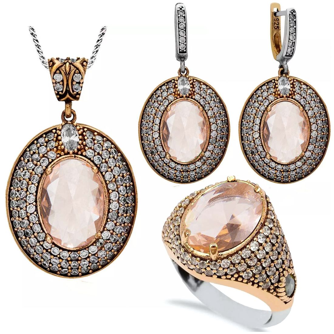 SREBRNA BIŻUTERIA DAMSKA + PUDEŁKO JUBILERSKIE - ERLI.pl