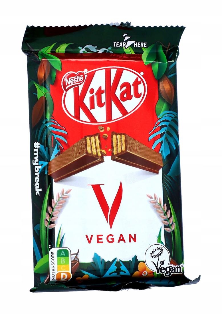 Batoniki Wafelki Wegańskie Kit Kat 41,5g z Niemiec - ERLI.pl