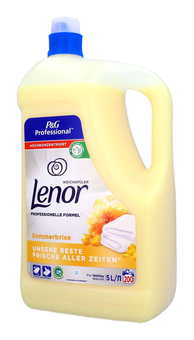 Płyn do Płukania LENOR 5L Summer Żółty 200 płukań - ERLI.pl