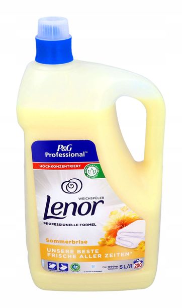 Płyn do Płukania LENOR 5L Summer Żółty 200 płukań - ERLI.pl